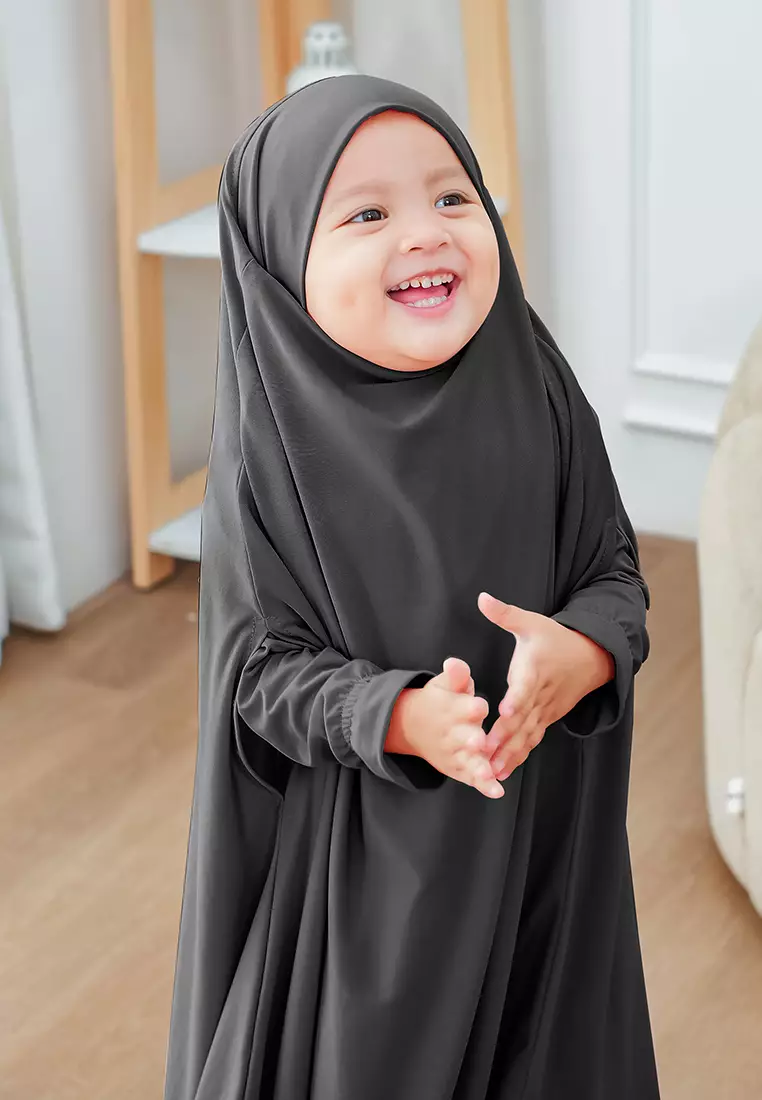 Jual COTTON BEE Wafa French Khimar Set | One Set Dress Abaya Syari ...