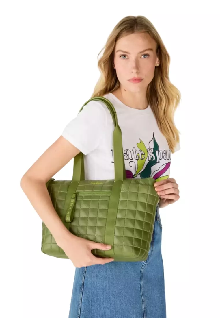 Buy Kate Spade Kate Spade Camden Quilted Small Tote Bag In Kelp Forest ...