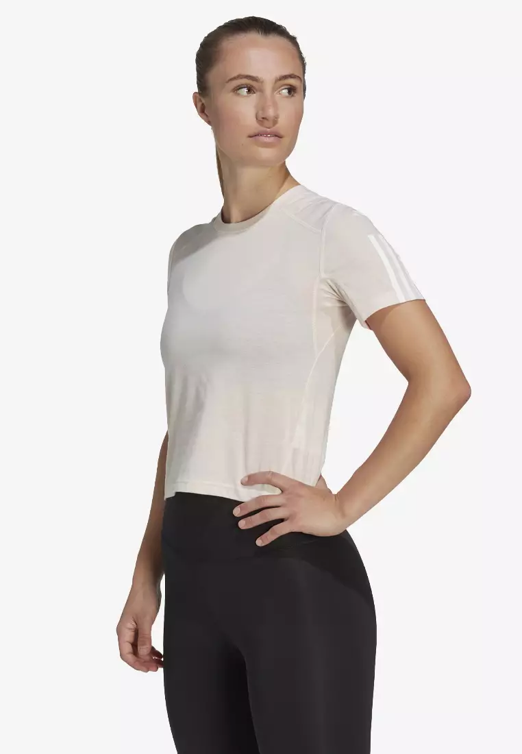 ADIDAS Train Essentials Cotton 3-Stripes Crop T-Shirt 2024 | Buy ADIDAS ...