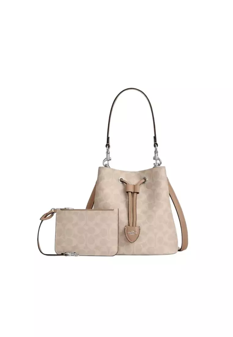 Buy Coach Rowan Bucket Bag In Signature Canvas CBH07 2025 Online ...