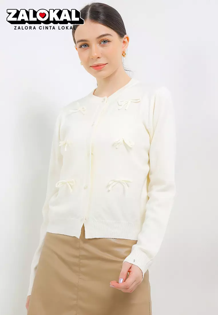 Jual Uptown Girl L/S Ribbons Knit Cardigan Original 2024 | ZALORA ...