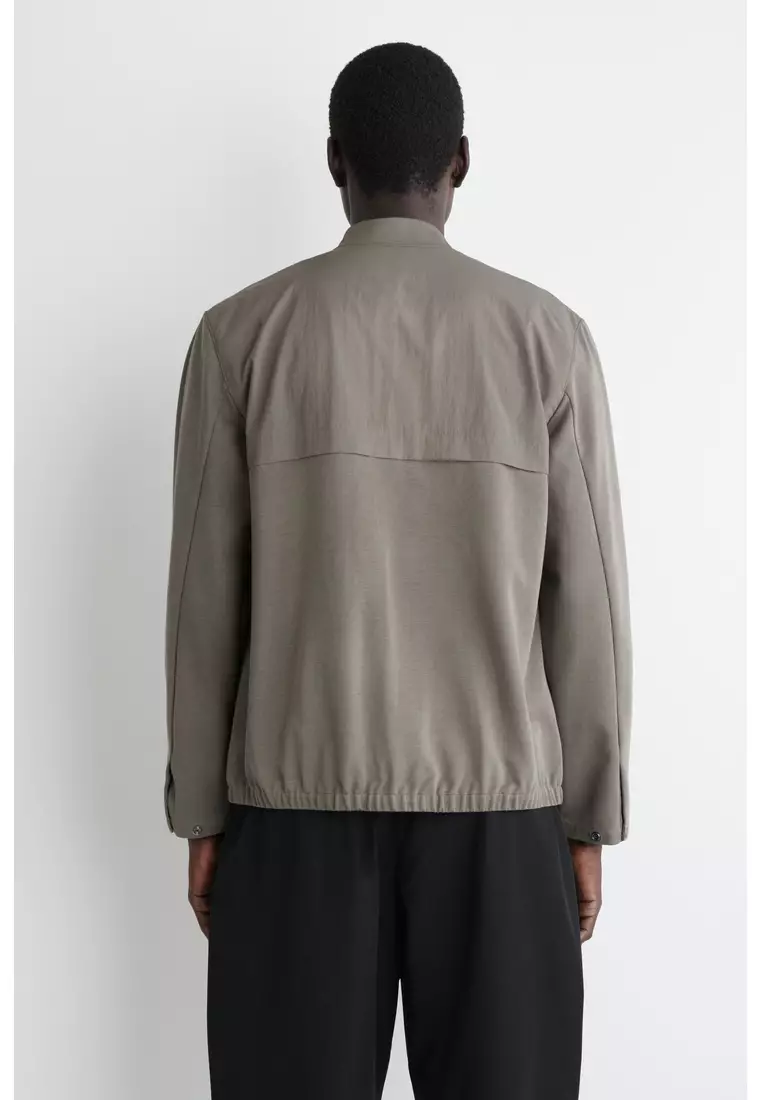 Buy COS JERSEY-PANELLED BOMBER JACKET Online | ZALORA Malaysia