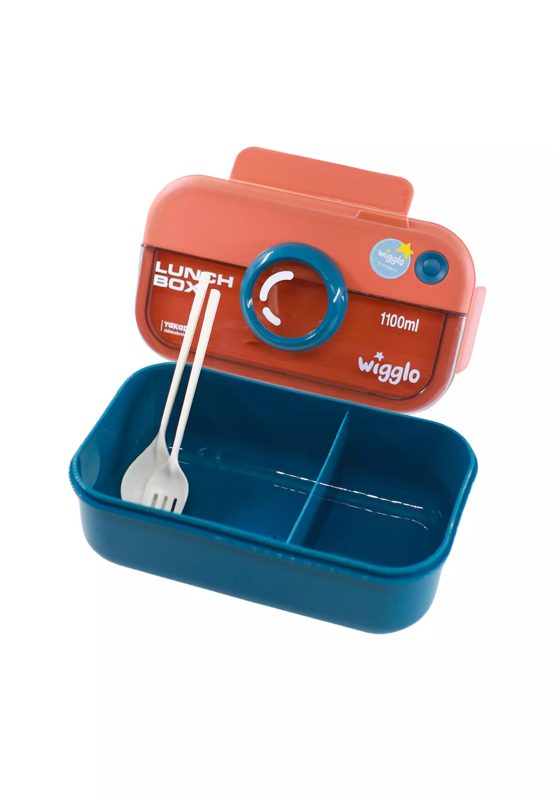 Jual wigglo Shutter Click Lunch Box Orange Blue Original 2025 | ZALORA ...