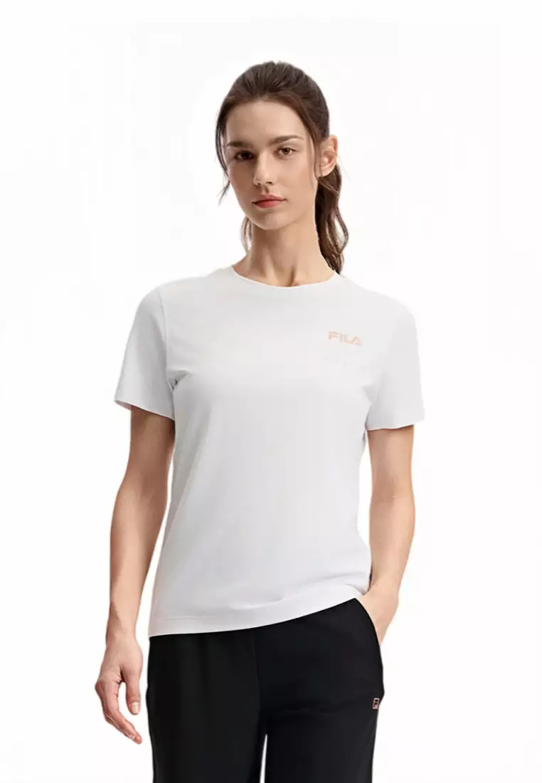 Buy FILA FILA CORE ATHLETICS FITNESS FILA-FIT Women Short Sleeve T ...