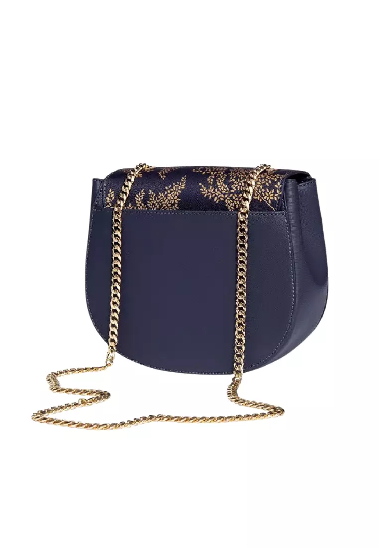 Buy Sara Miller London Sara Miller London Smokey Blue Birds Half-moon ...