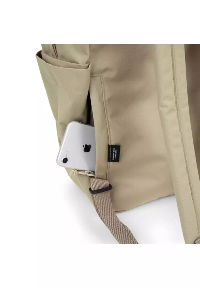 Jual Hellolulu Hellolulu Carter Backpack Recycled (Fog Khaki) Original 2024 | ZALORA Indonesia