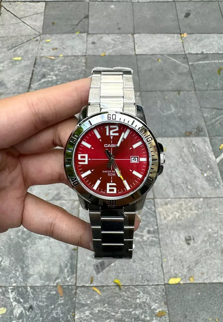 Buy Casio Men Analog Watch Mtp Vd01d 4bv Silver Stainless Steel Strap Online Zalora Malaysia