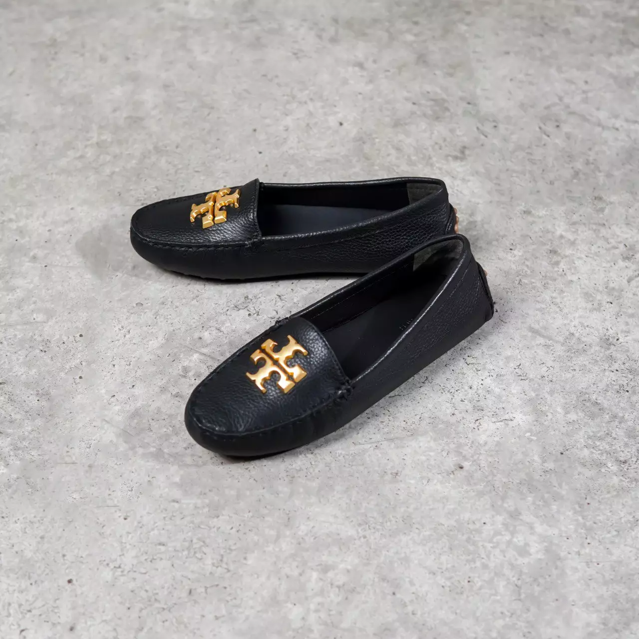 Jual TORY BURCH Sepatu TORY BURCH EVERLY DRIVER DOT BLACK LEATHER ...