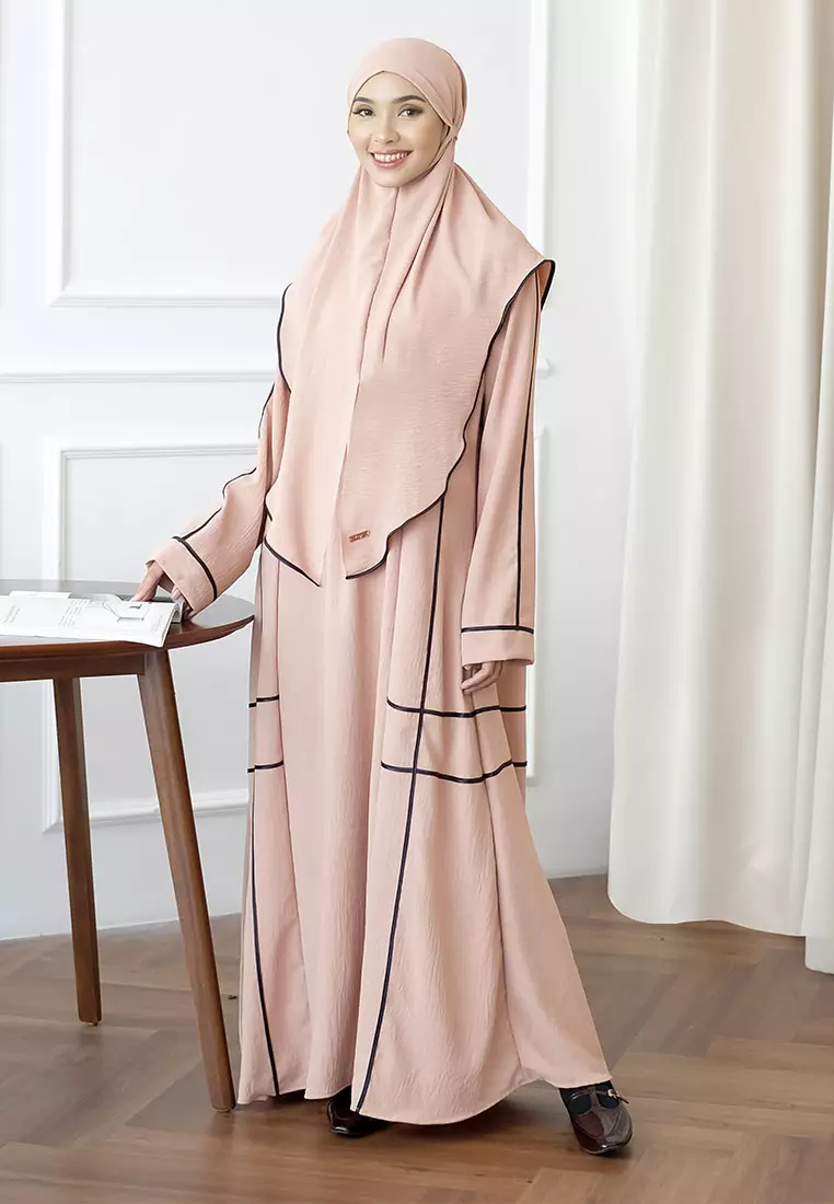 Jual Lozy Hijab Haniya Abaya Set Wheat Original 2023 | ZALORA Indonesia