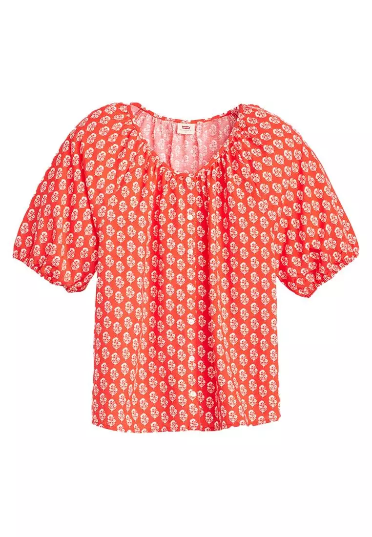 Jual Levi's Levi's Leanne Blouse Larger Aditi Block Print P (A8683-0014) Original 2025 | ZALORA ...