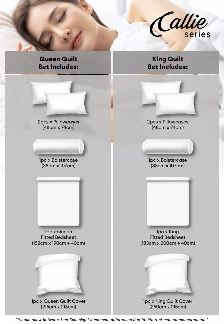 Buy Louis Casa Tencel Callie Quilt Cover Set - 1000TC Online | ZALORA ...