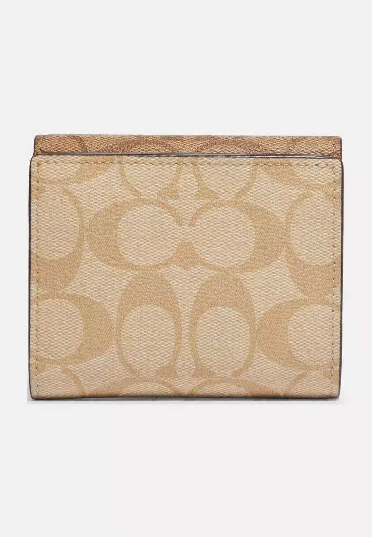 Jual Coach Coach Small Morgan Wallet In Blocked Signature Canvas Light ...