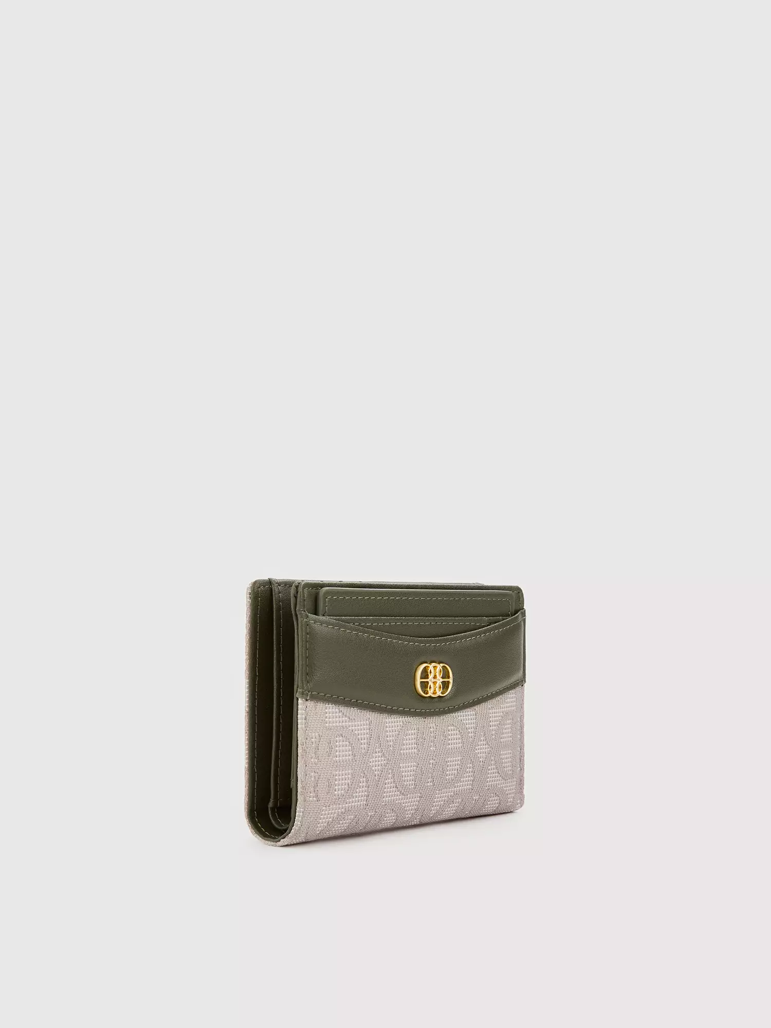 Jual BONIA Nuccia Monogram Bifold Short Wallet with Card Holder Dark ...