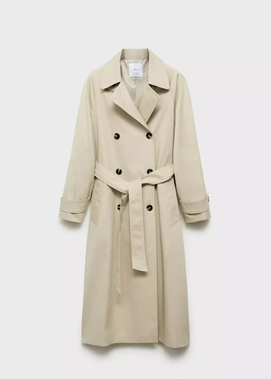 Jual Mango Trench coat panjang double-breasted Original 2025 | ZALORA ...