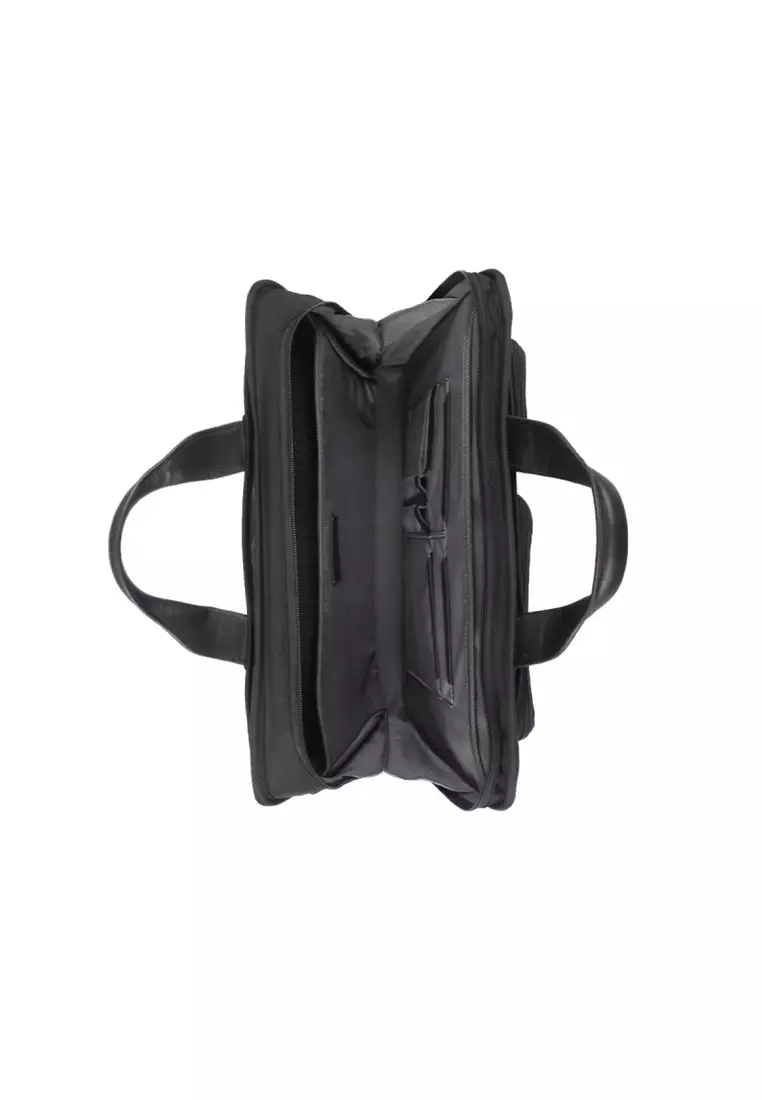 Buy TUMI Alpha 3 Black Compact Large Screen Laptop Brief In Black ...
