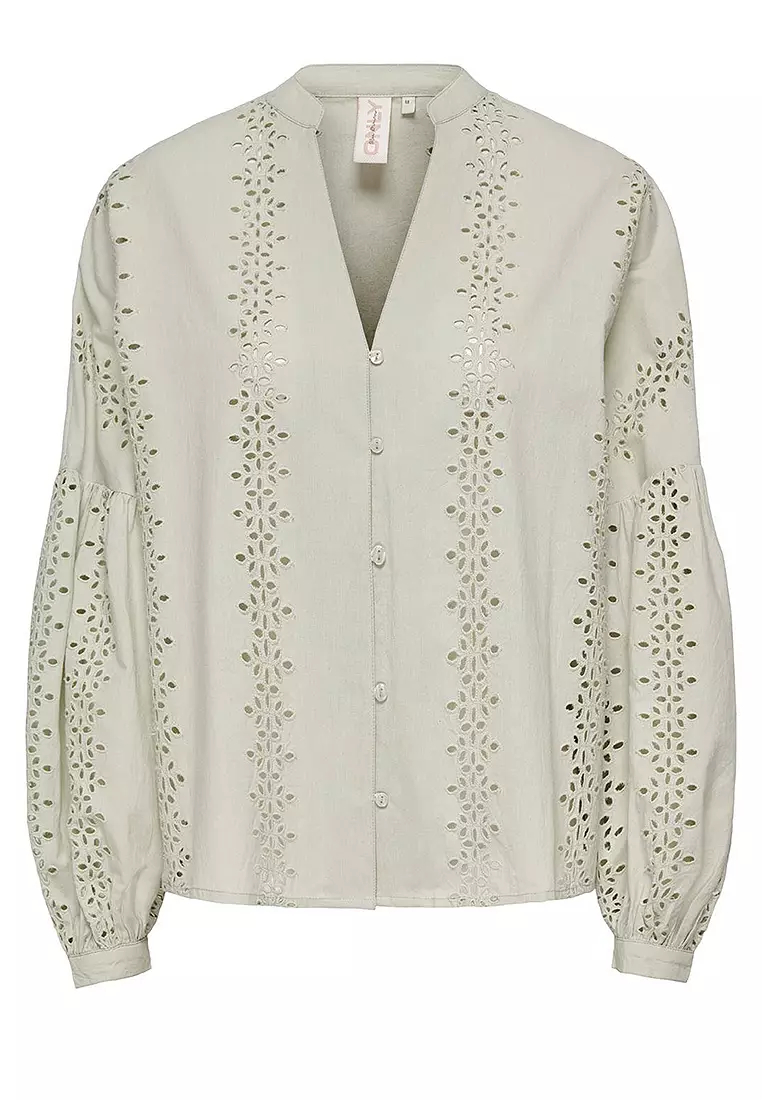 Buy ONLY Nelly Long Sleeves Button Top 2025 Online | ZALORA Philippines