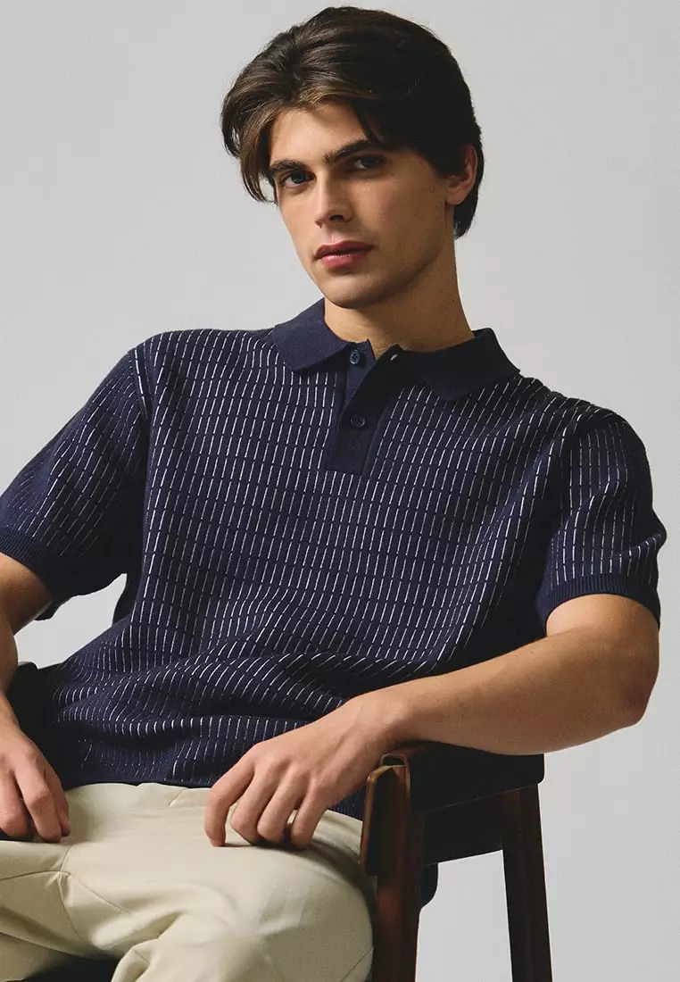 Buy REGATTA Regular Fit Polo Shirt With Contrast Jacquard Detail In ...