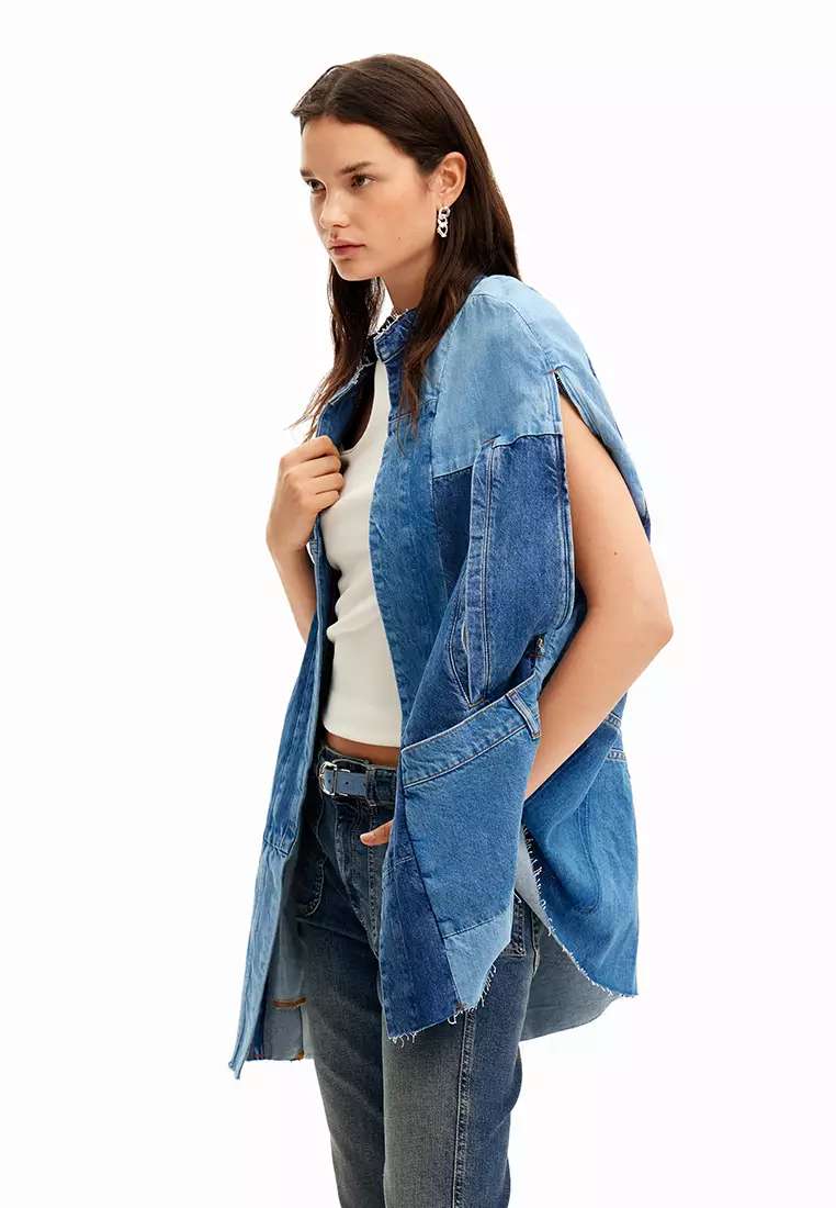 Buy Desigual Denim Poncho. 2026 Online | ZALORA