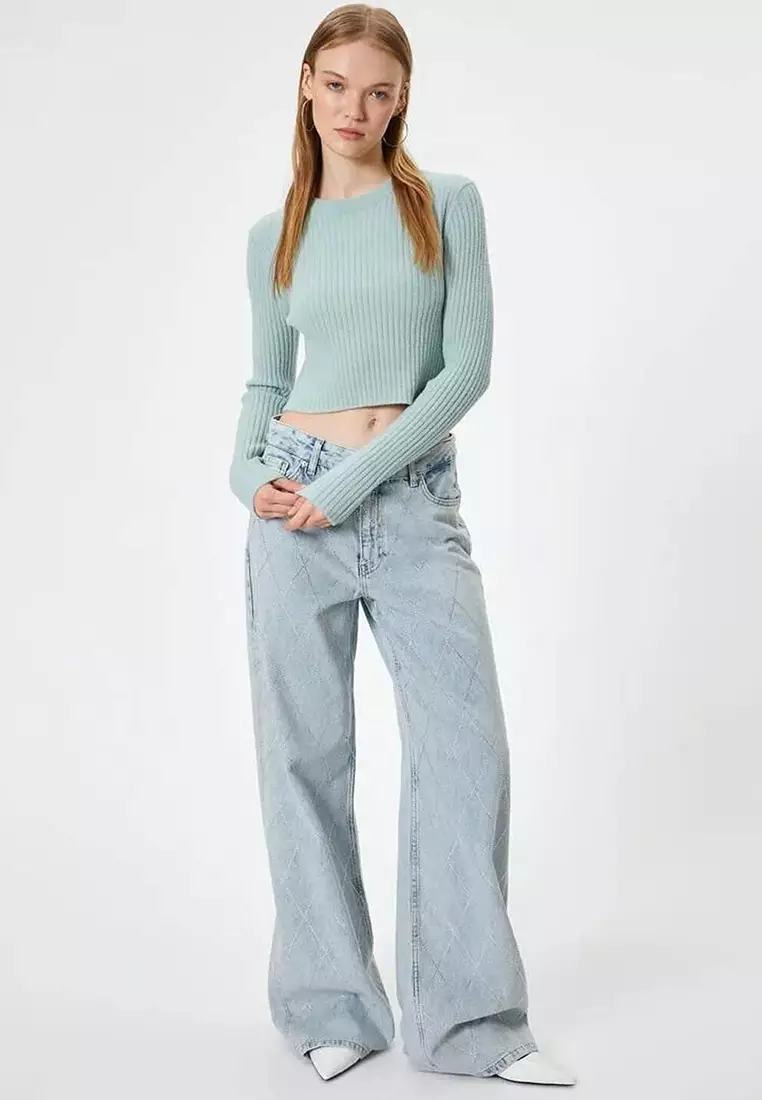 Buy KOTON Crew Neck Long Sleeves Sweater 2026 Online | ZALORA