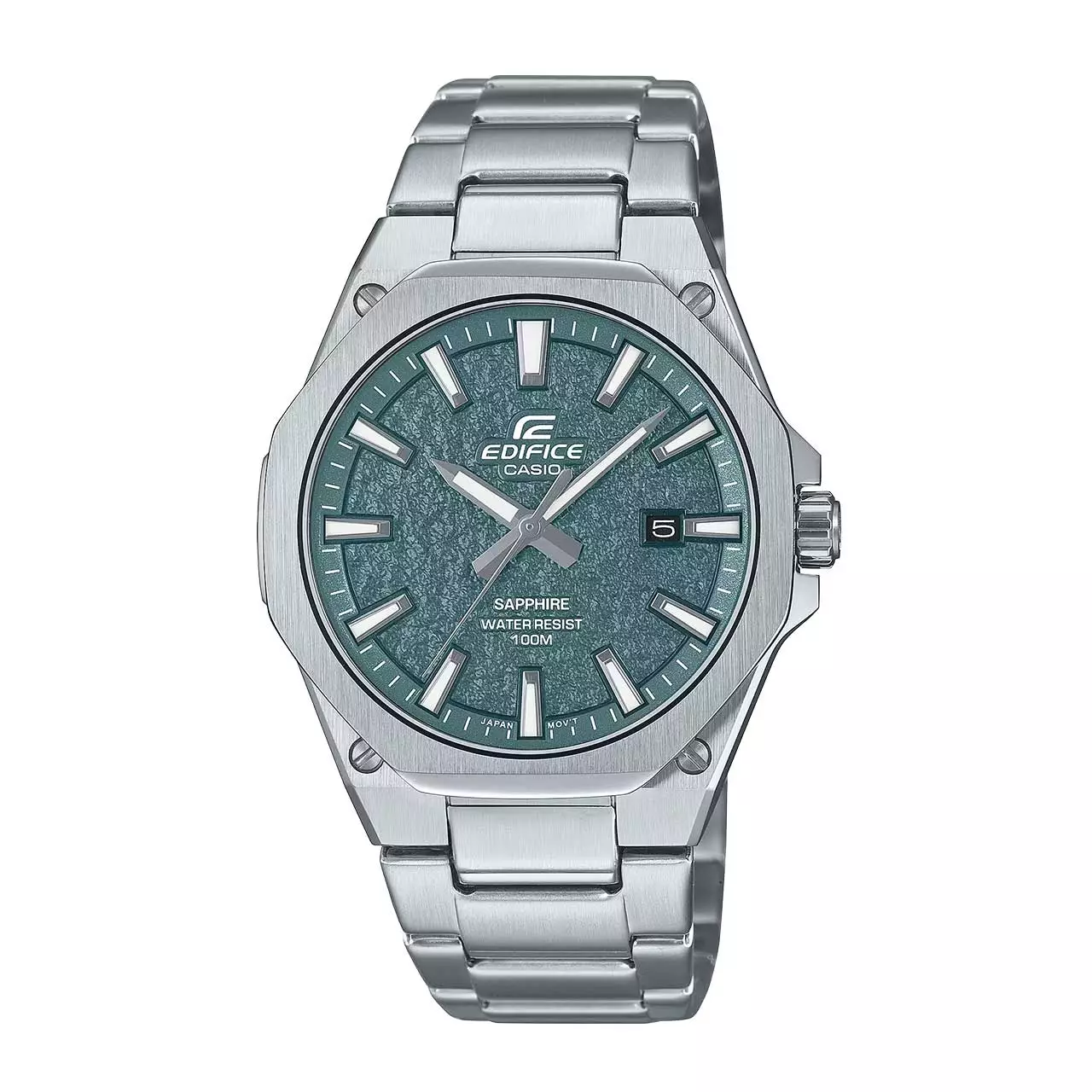 Jual Edifice Casio Edifice Jam Tangan Pria - Silver Green - Stainless ...