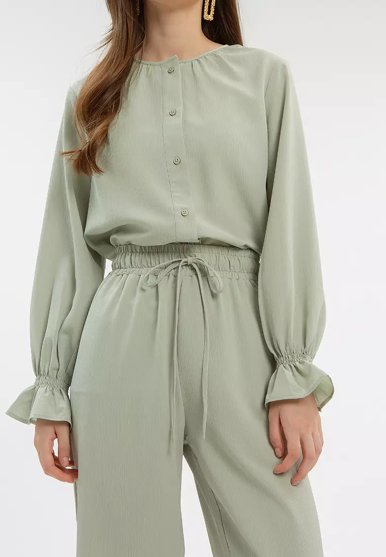 Jual Minimal Minimal BB Tenika Pants Sage Green Original 2025 | ZALORA ...