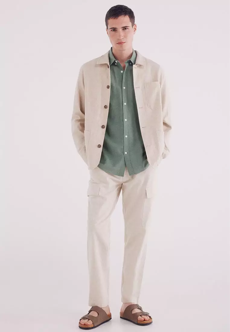 Buy Springfield Linen Shirt 2026 Online | ZALORA Philippines