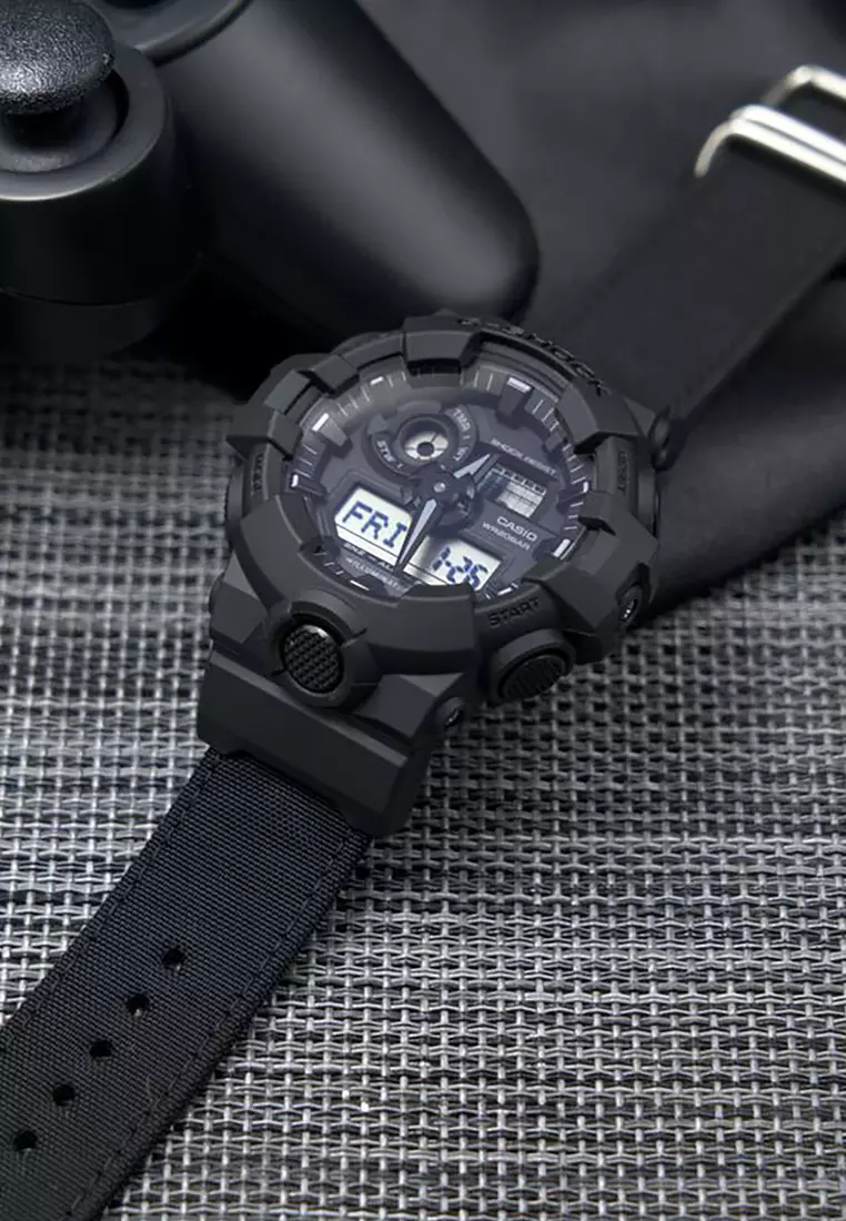 Buy G-Shock Men's Analog-Digital Watch GA-700BCE-1A Black CORDURA® Eco ...