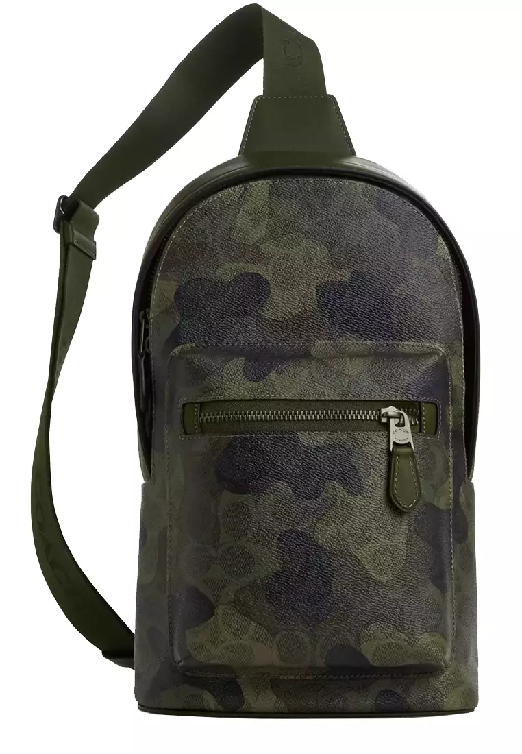 Buy Coach West Pack Bag In Signature Camo Print in Dark Shamrock Multi ...