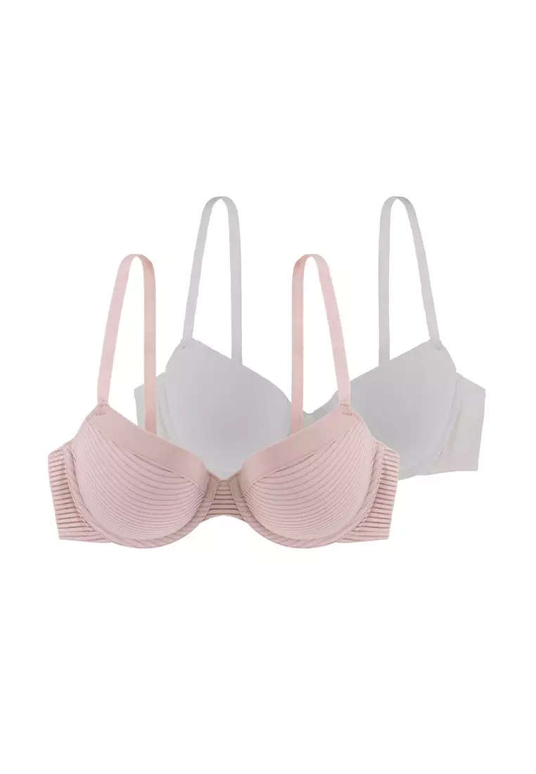 Buy DORINA 2 Pack LOUISE/ECO Light Padded Demi Bra Online | ZALORA Malaysia