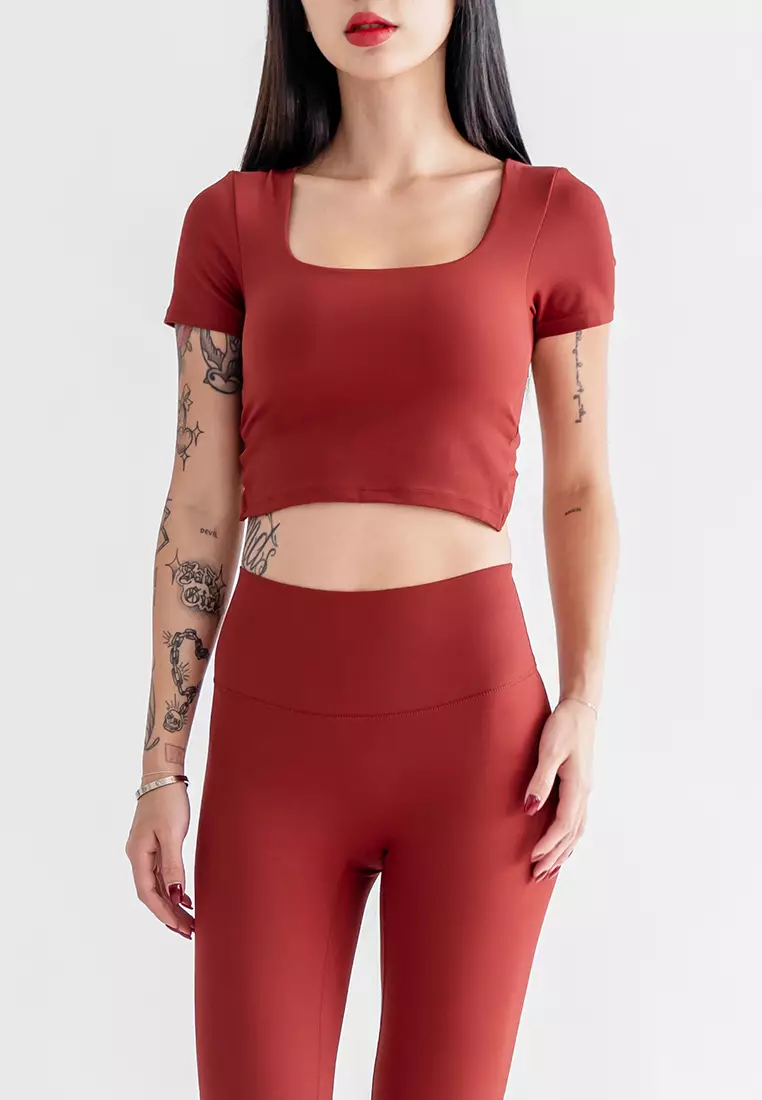 Urbanized Summit Crop Top in Cherry 2025 | Buy Urbanized Online ...