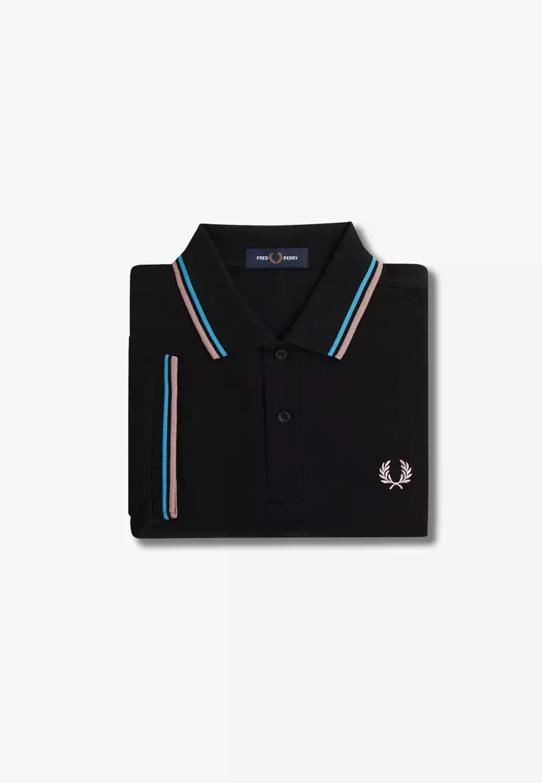 Buy Fred Perry Fred Perry M3600 Twin Tipped Fred Perry Shirt (Black ...