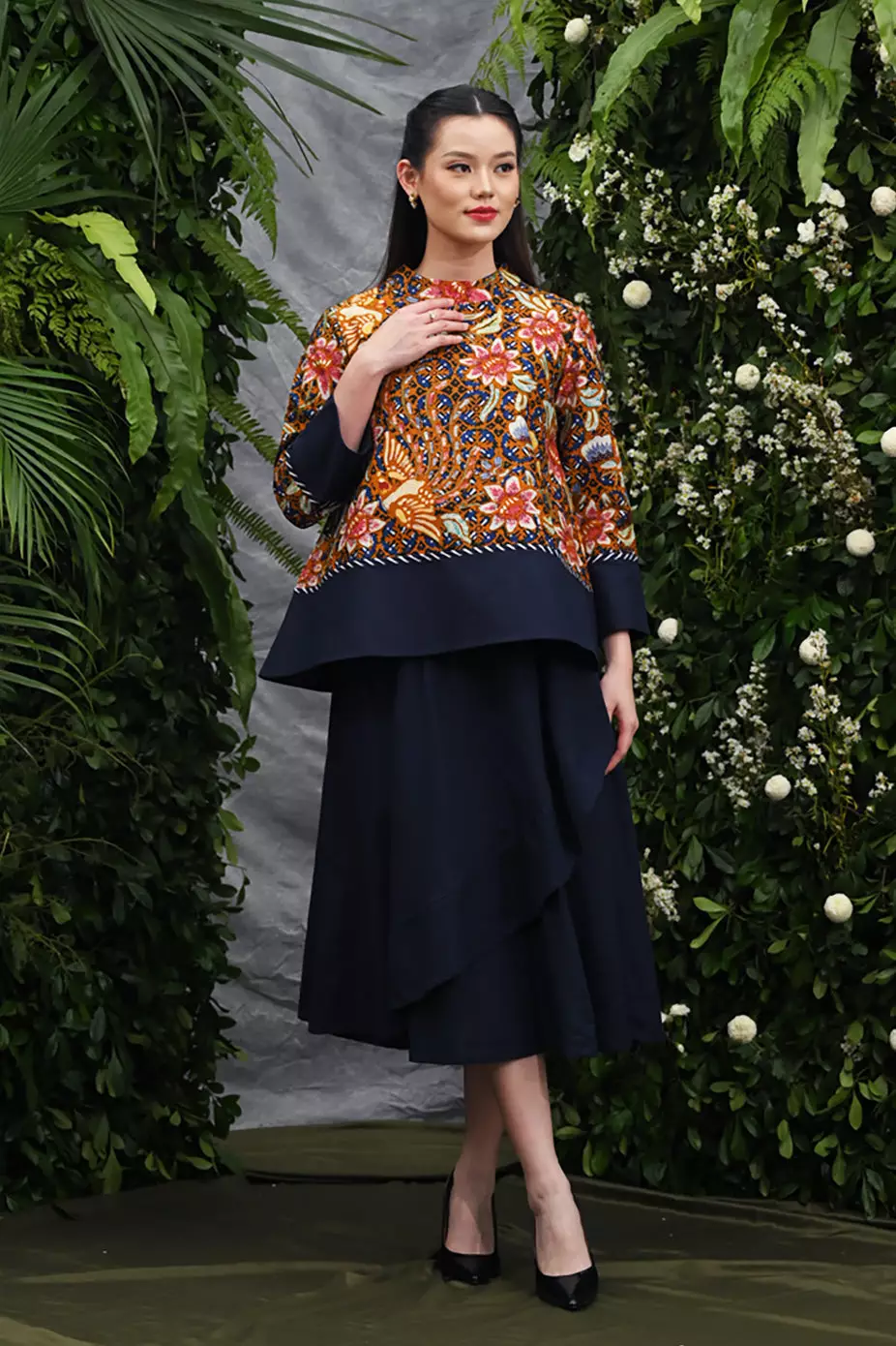 Jual Nona Rara Batik NONA RARA - Okta Encim T4327, Baju Kerja Blouse ...