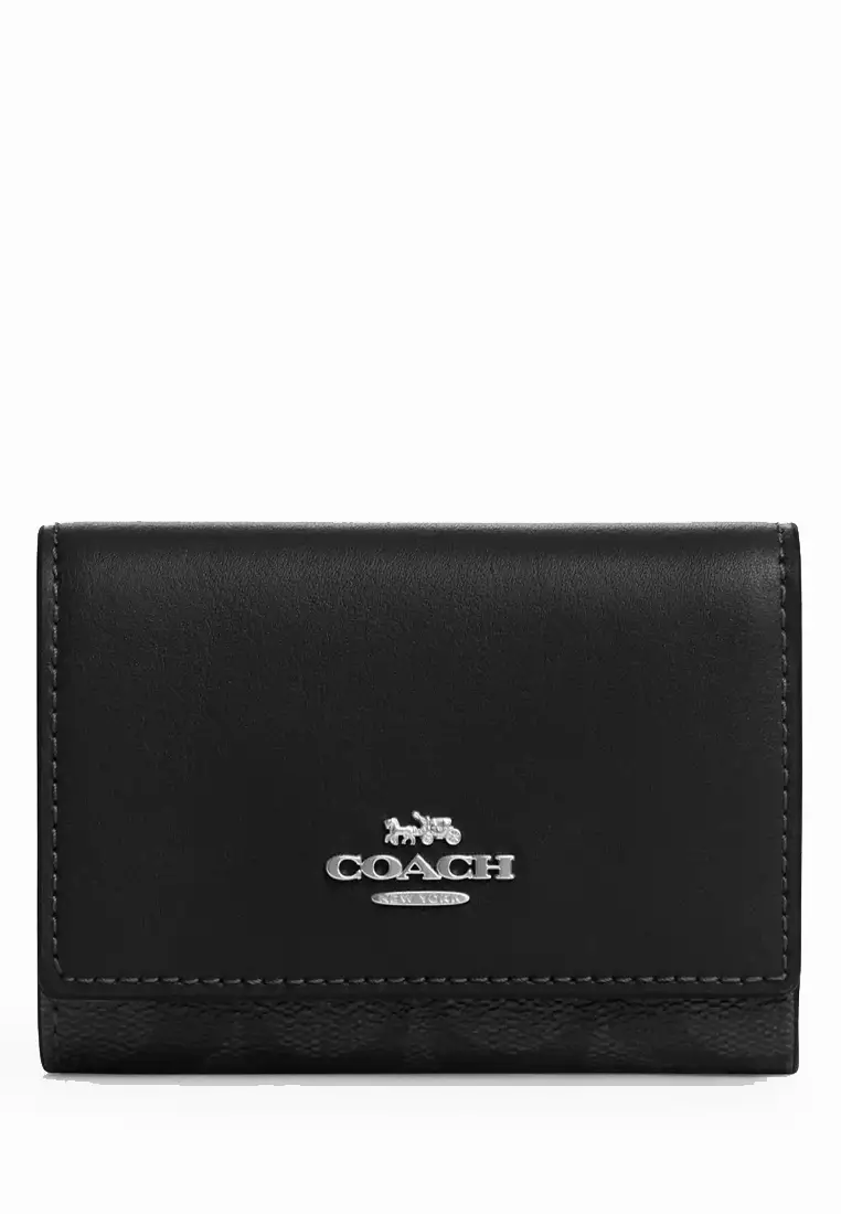 Coach COACH Micro Wallet In Signature Canvas 2024 | Buy Coach Online ...