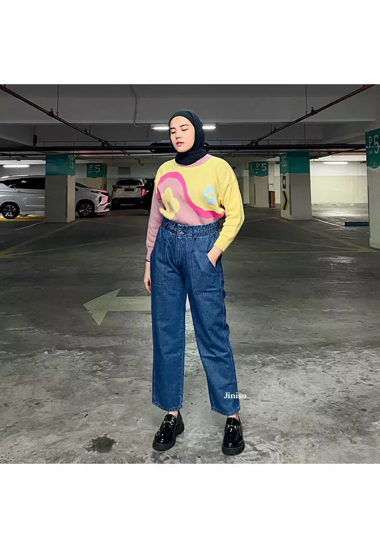 Jual JINISO Baggy Mom Jeans 900 BREAK FREE Original 2024 | ZALORA ...