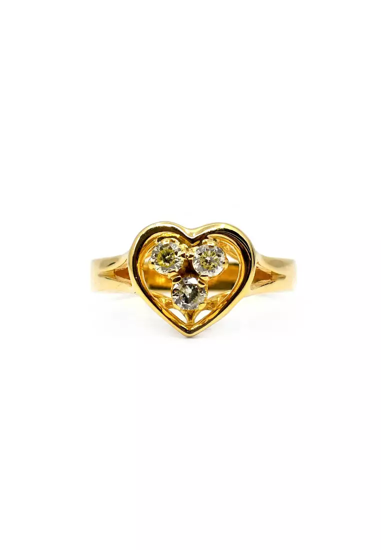 Buy CEBUANA LHUILLIER JEWELRY 14K Locally Made Yellow Gold Lady Ring ...