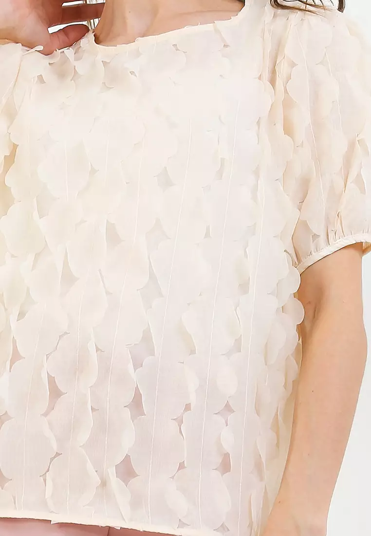 Jual Icons Puff Sleeves 3D Blouse Original 2024 | ZALORA Indonesia