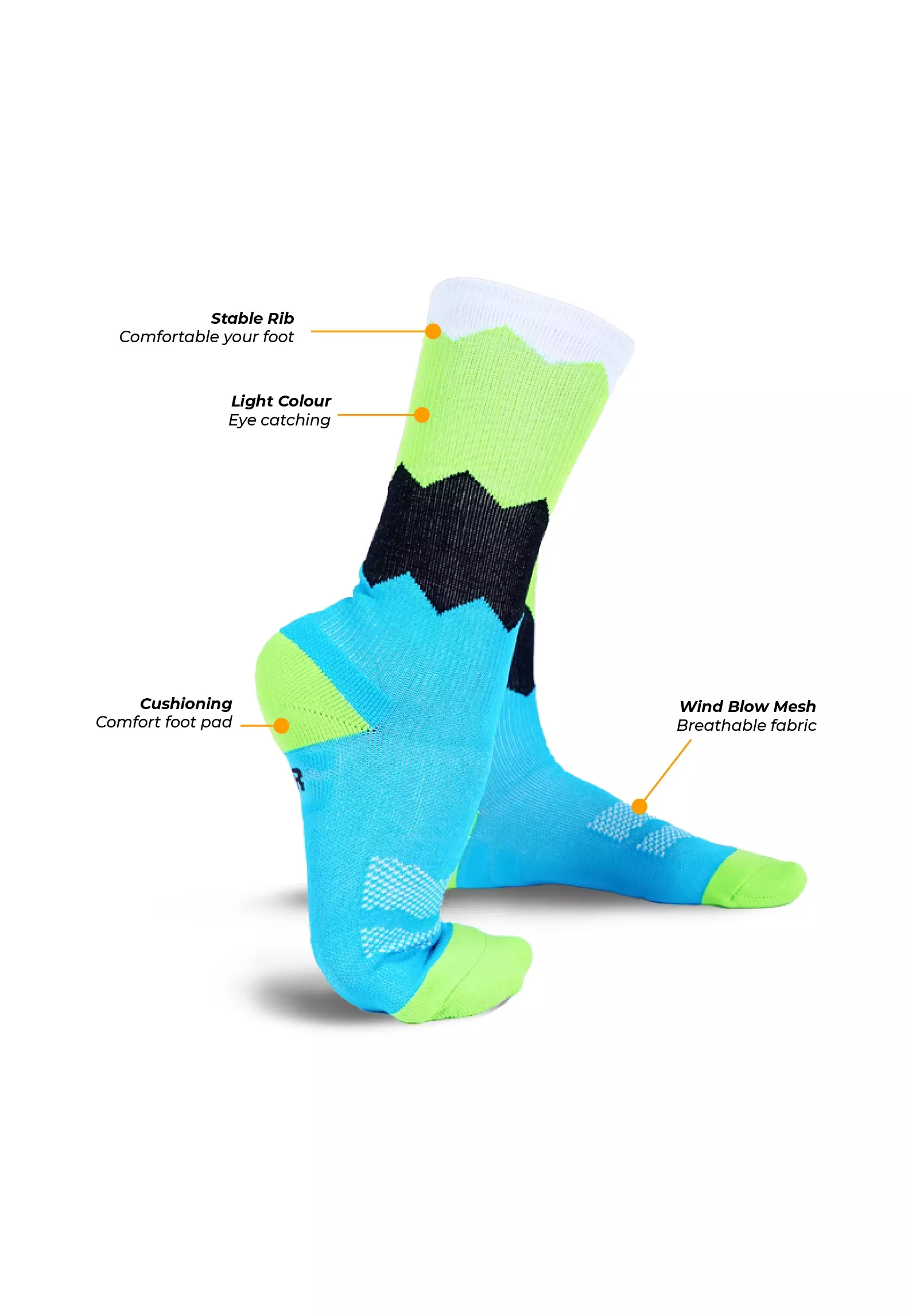 Jual Tiento Tiento Compression Socks Kaos Kaki Olahraga Wanita Futsal ...
