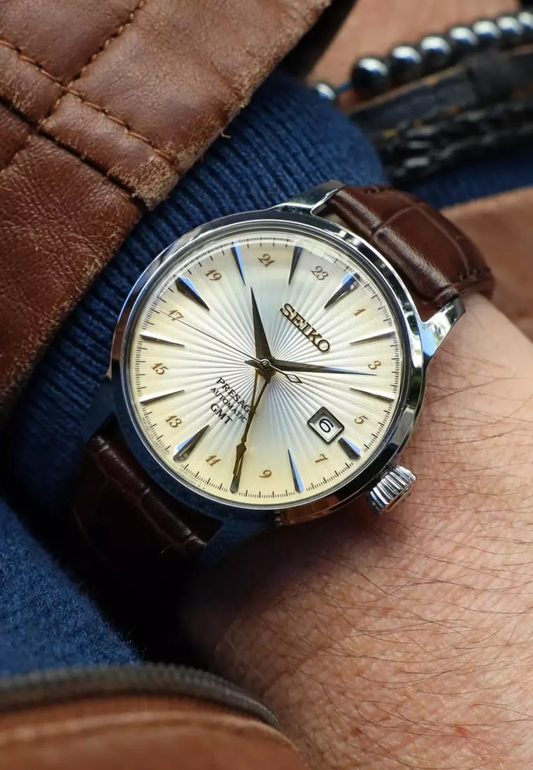 線上選購 Seiko Presage Cocktail Time Men Automatic Watch SSK041J Brown ...