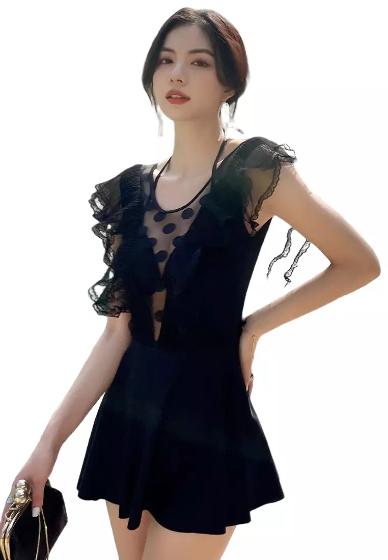 Buy Zitique Sexy Tulle Low One Piece Swimsuit 2024 Online Zalora