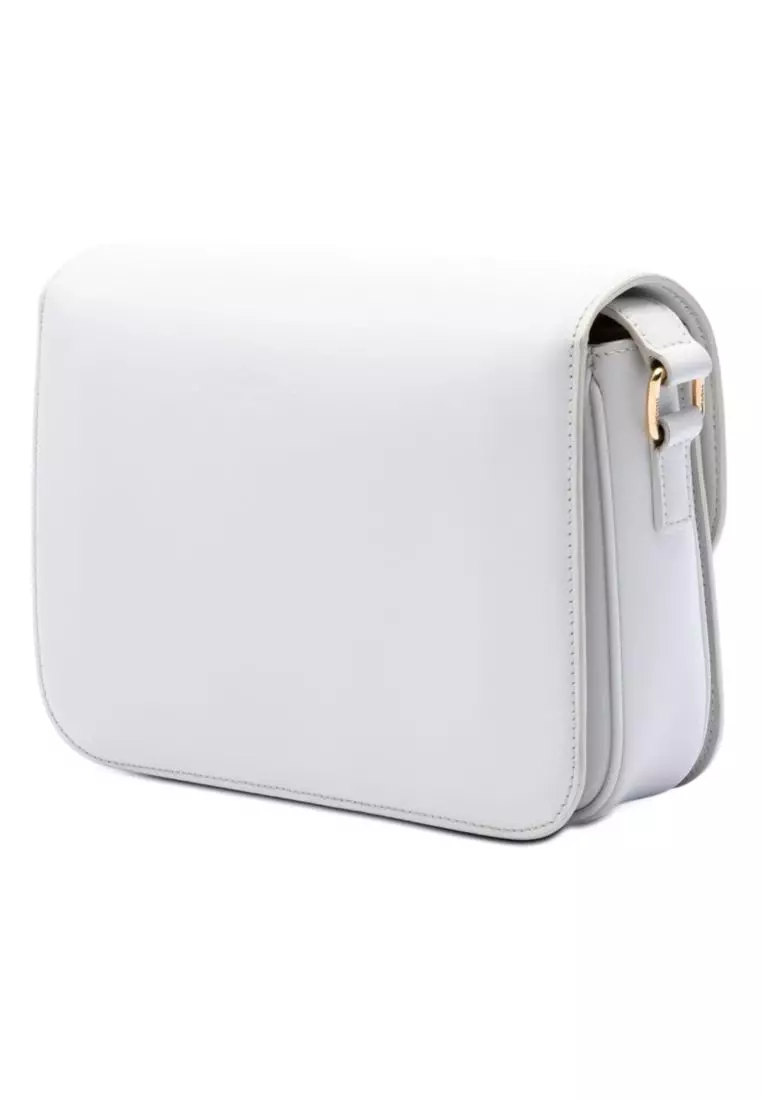 Buy CELINE Pre-Loved Celine Classique Shiny Calfskin Triomphe Crossbody ...
