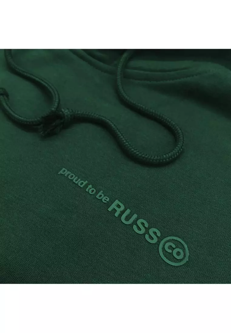 Jual Russ & Co Russ Sweater Hoodie Lank Green Original 2024 | ZALORA ...