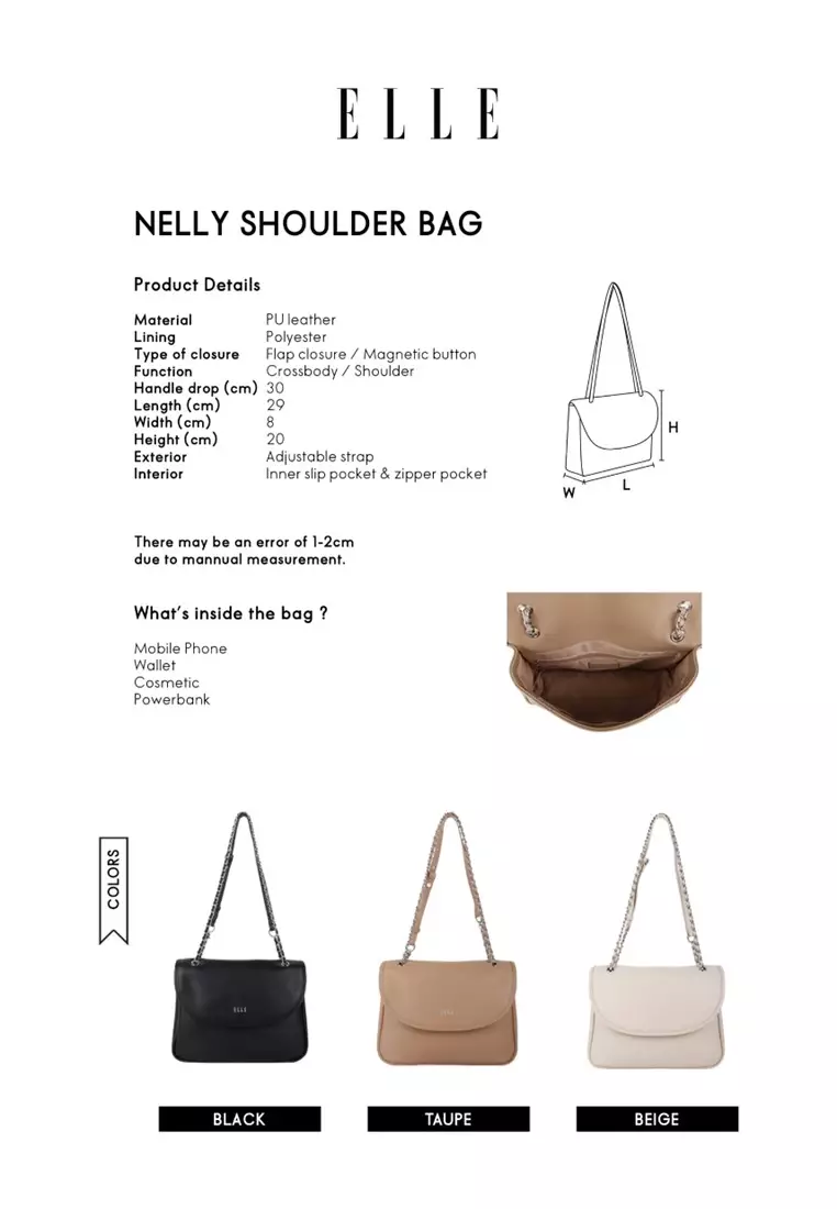 Buy ELLE NELLY SHOULDER BAG 2026 Online | ZALORA