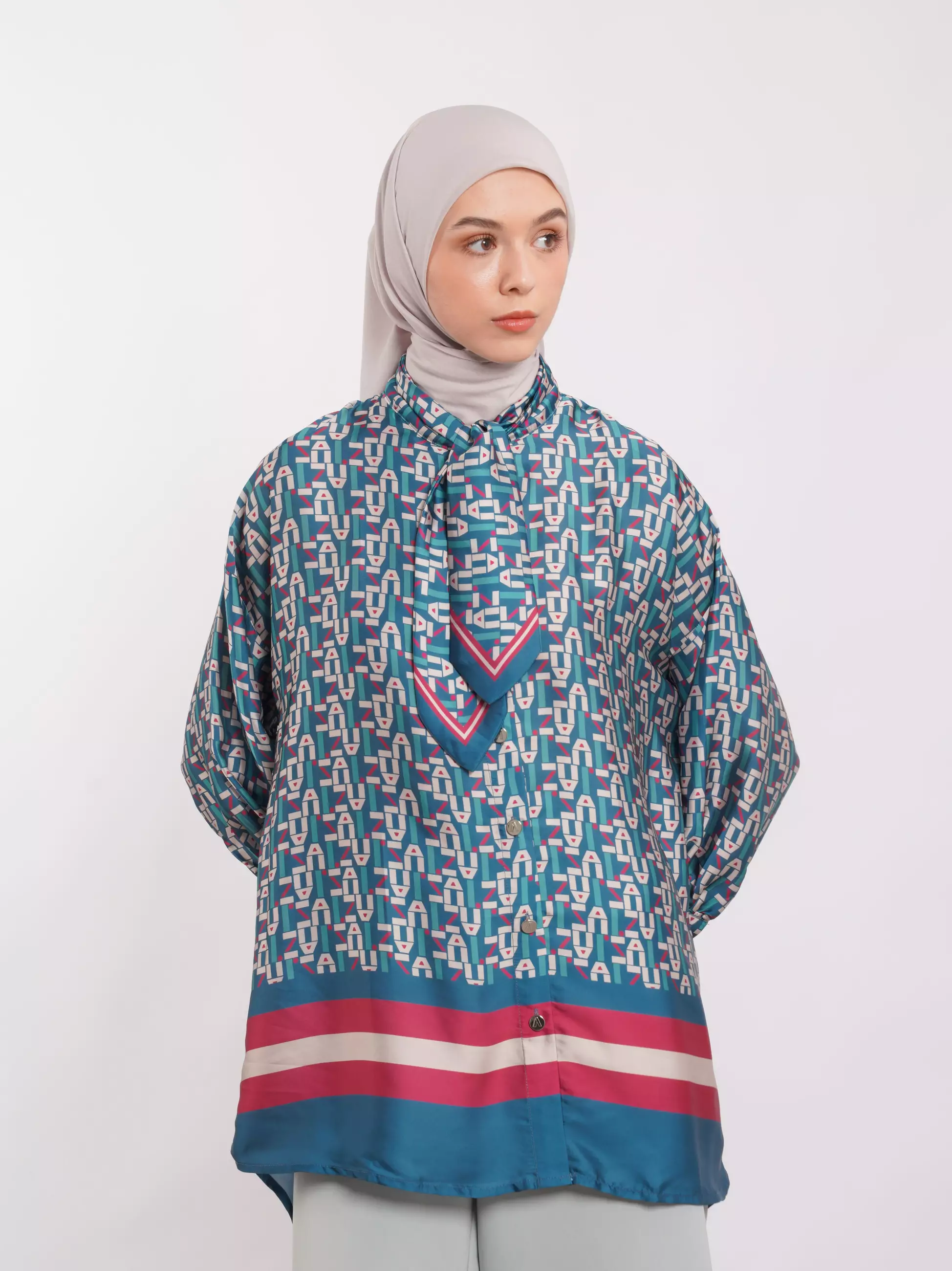 Jual Aleza Aleza - Aria Shirt Emerald Original 2024 | ZALORA Indonesia