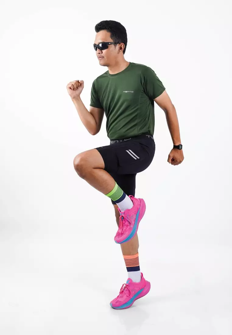 Jual Tiento Tiento Celana Lari Pria Legging Running Leging Pendek ...