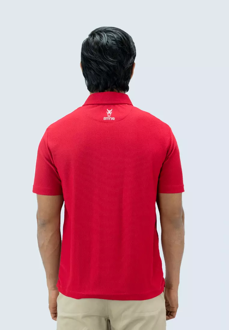 網上選購 AMNIG Amnig Men Swift Polo (Tango Red/Black) 2025 系列 | ZALORA香港