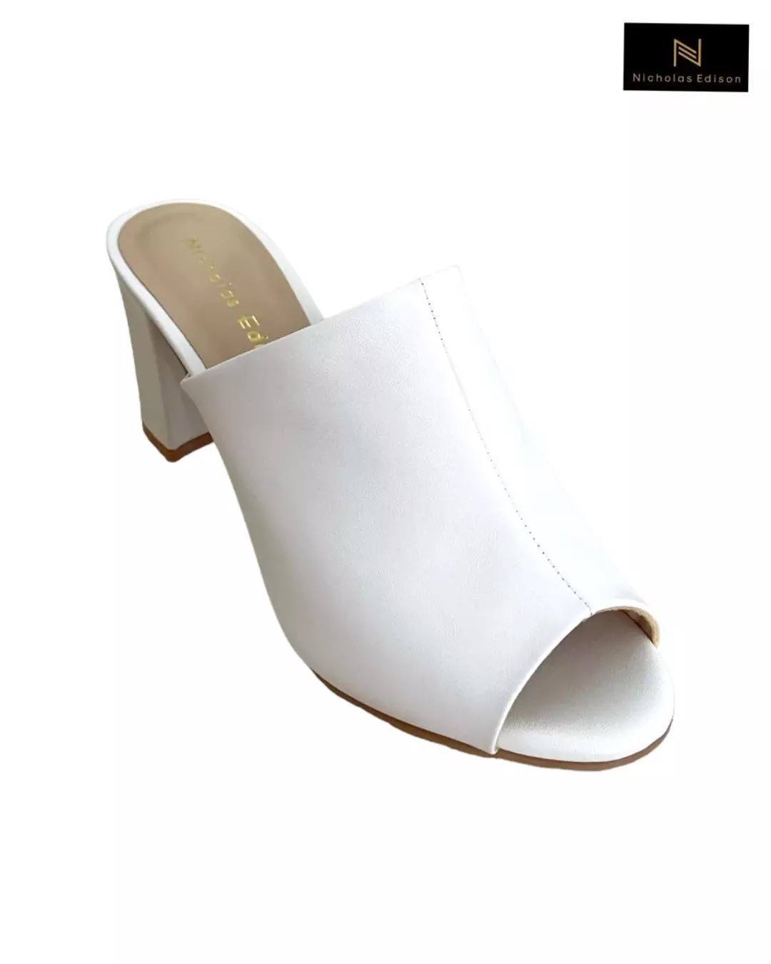 Jual NICHOLAS EDISON Nicholas Edison Heel Vita White Original 2025 ...