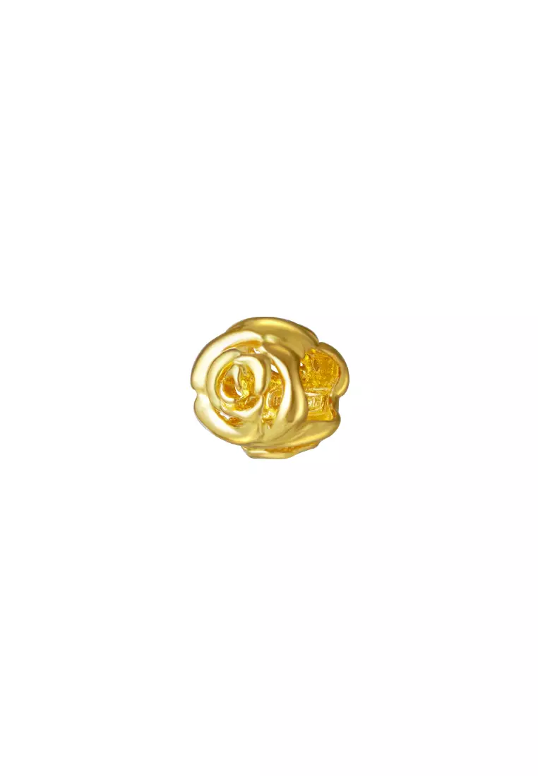Buy TOMEI TOMEI Rose Charm, Yellow Gold 916 Online | ZALORA Malaysia