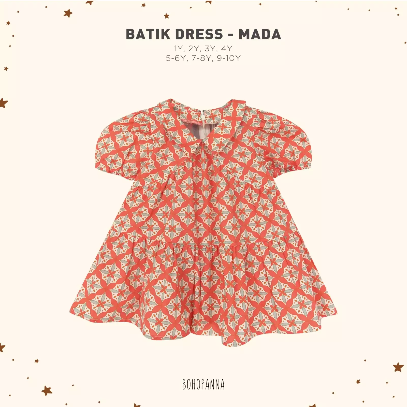 Jual Bohopanna BOHOPANNA - BATIK DRESS - BATIK ANAK PEREMPUAN Original 2025 | ZALORA Indonesia