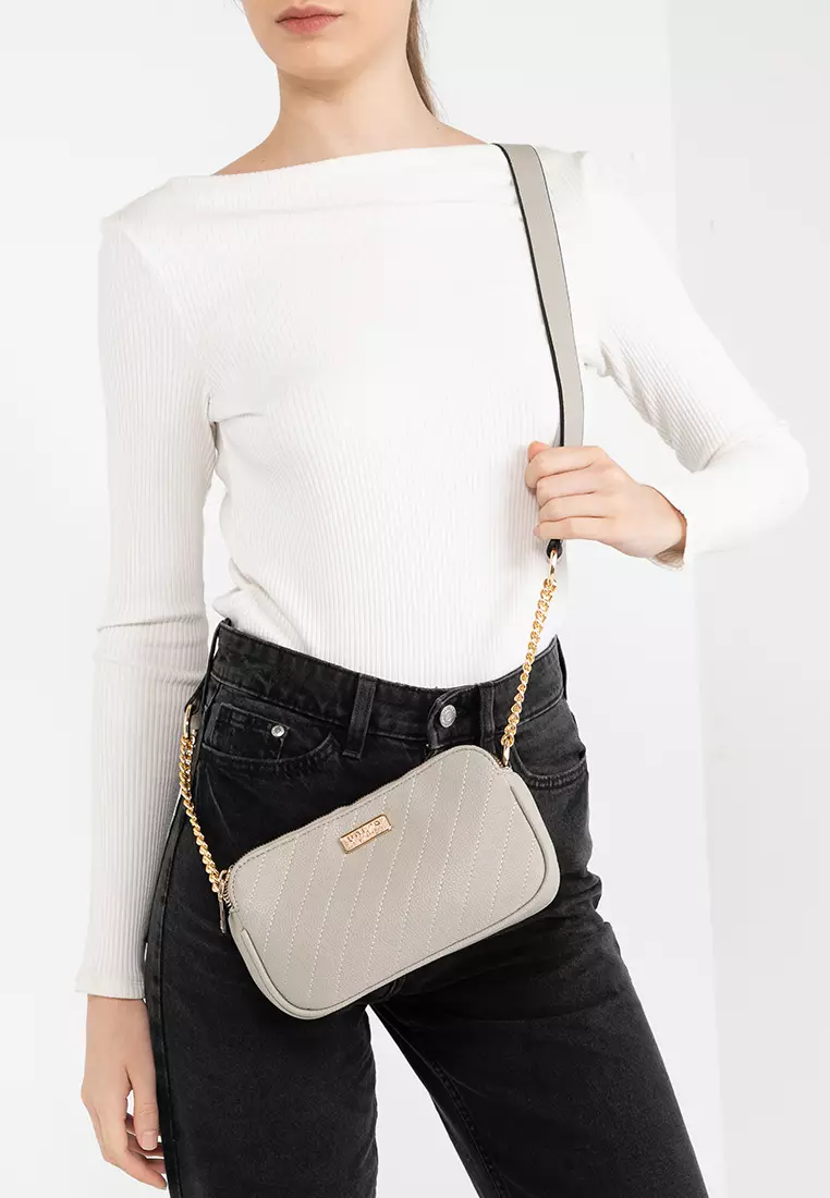 Buy Unisa Quilted Sling Bag With Chain Strap 2025 Online | ZALORA ...