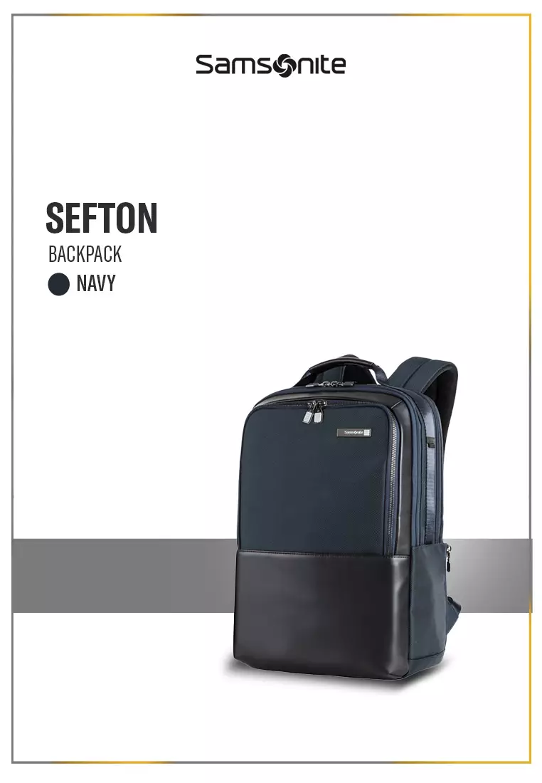 Jual Samsonite Samsonite Sefton Backpack Navy Original 2026 | ZALORA ...